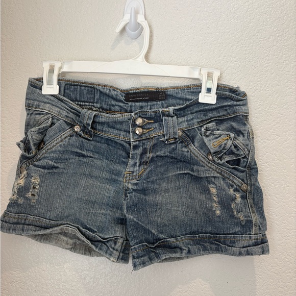 Zara | Shorts | Zara Distressed Blue Jean Shorts | Poshmark